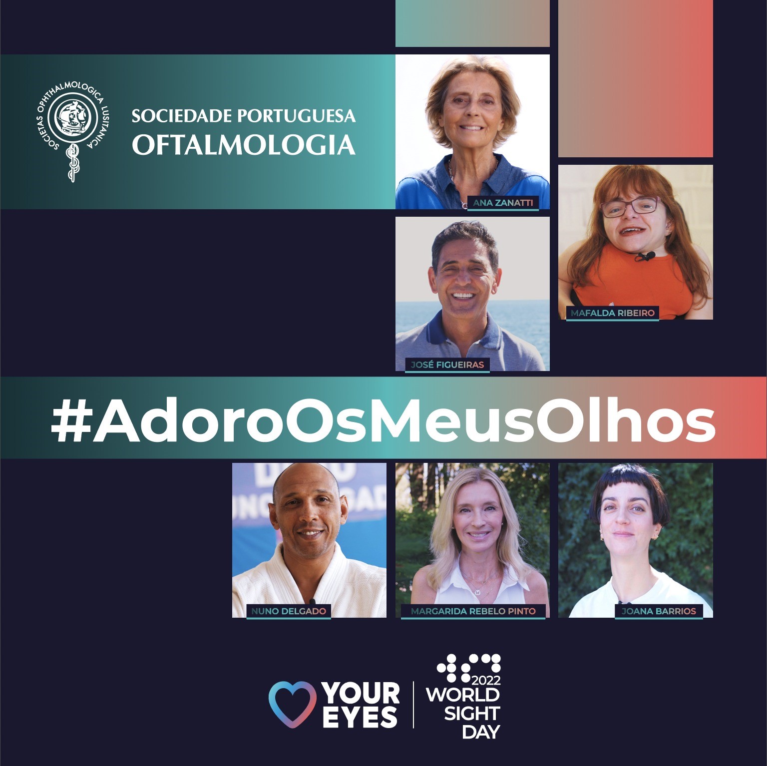 Campanha #AdoroOsMeusOlhos da SPO junta figuras públicas | Atlas da Saúde