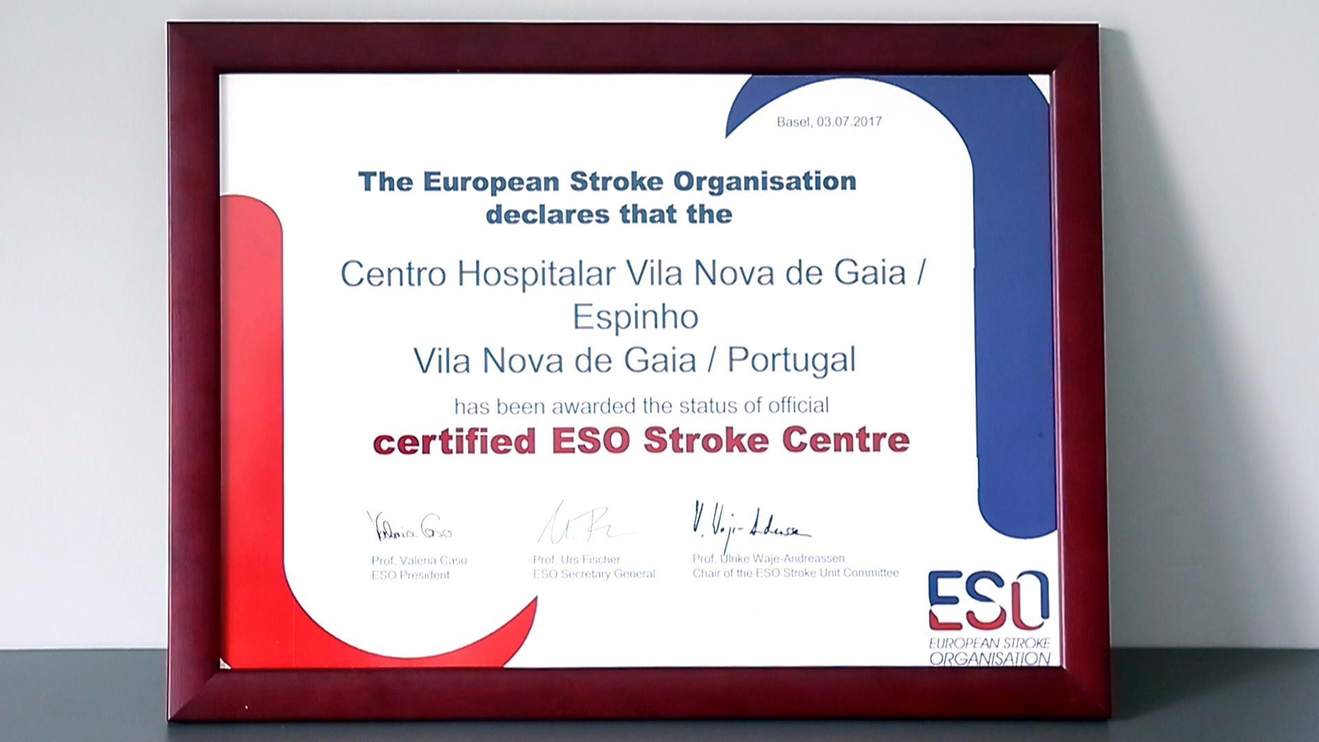 Unidade de AVC do Centro Hospitalar de Vila Nova de Gaia/Espinho ...